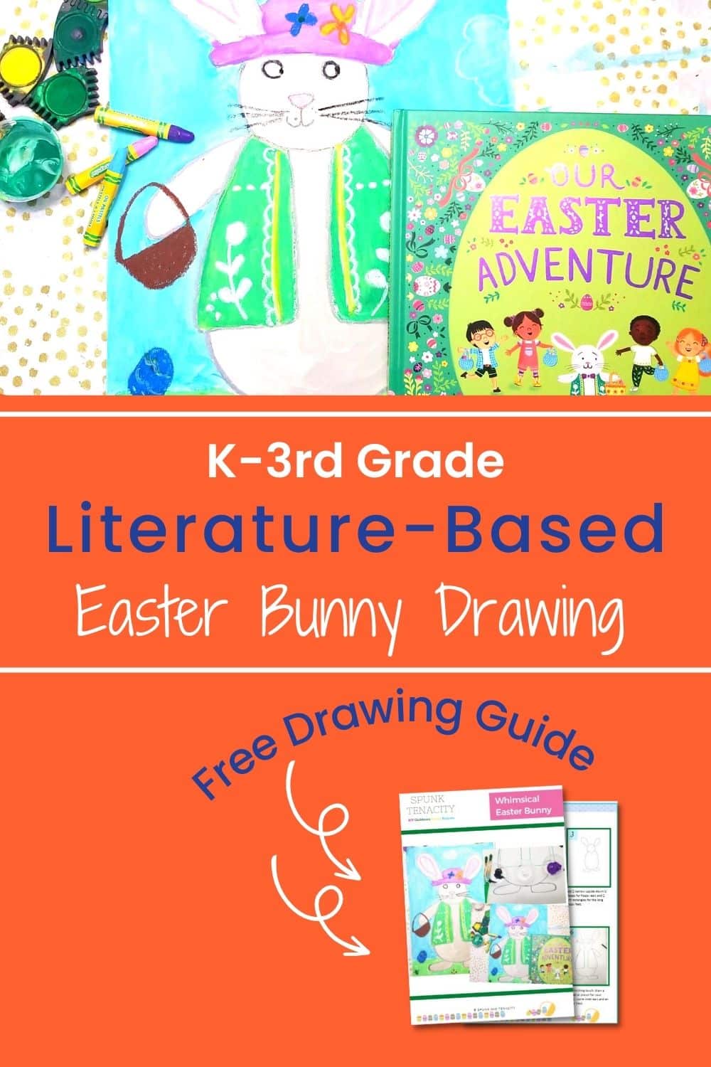 Sweet Easter Bunny Drawing for Kids - Spunk and Tenacity