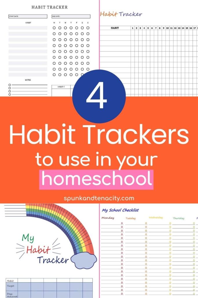 Getting Organized With Habit Trackers in Your Homeschool