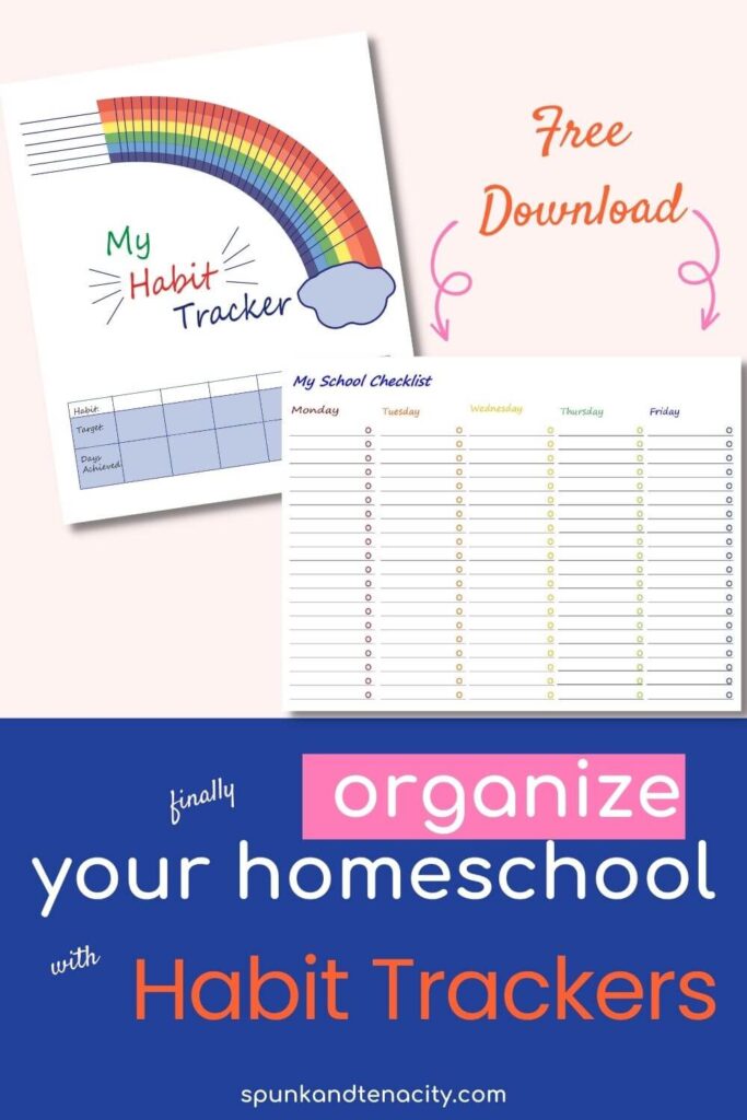 Getting Organized With Habit Trackers in Your Homeschool