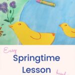 Draw and Paint Springtime Ducks for K-2nd Grade