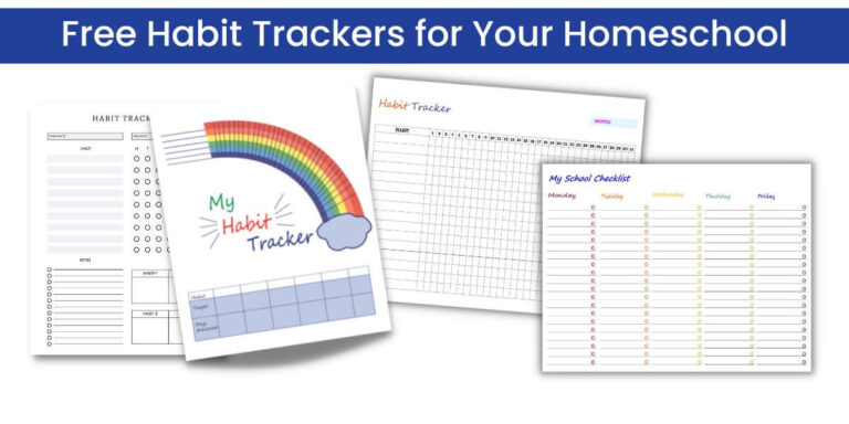 Getting Organized With Habit Trackers in Your Homeschool