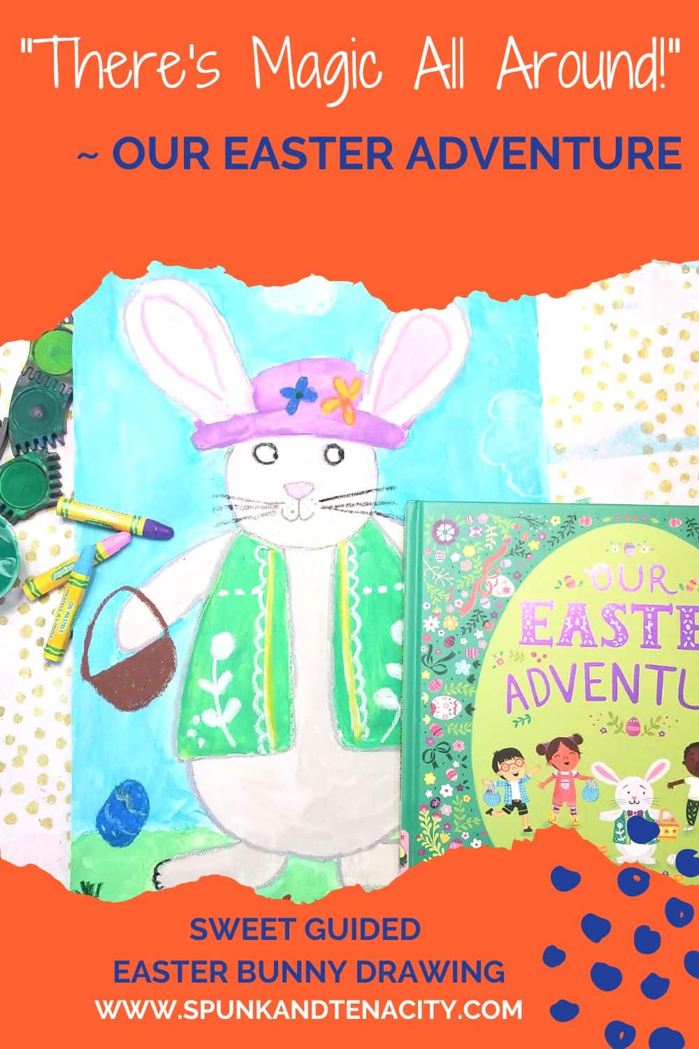 Sweet Easter Bunny Drawing for Kids - Spunk and Tenacity